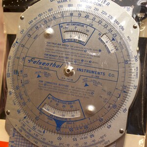 Felsenthal MICRO Dalton Mark 1 Dial-a-con E6-B Fight Computer,+ Inst ...