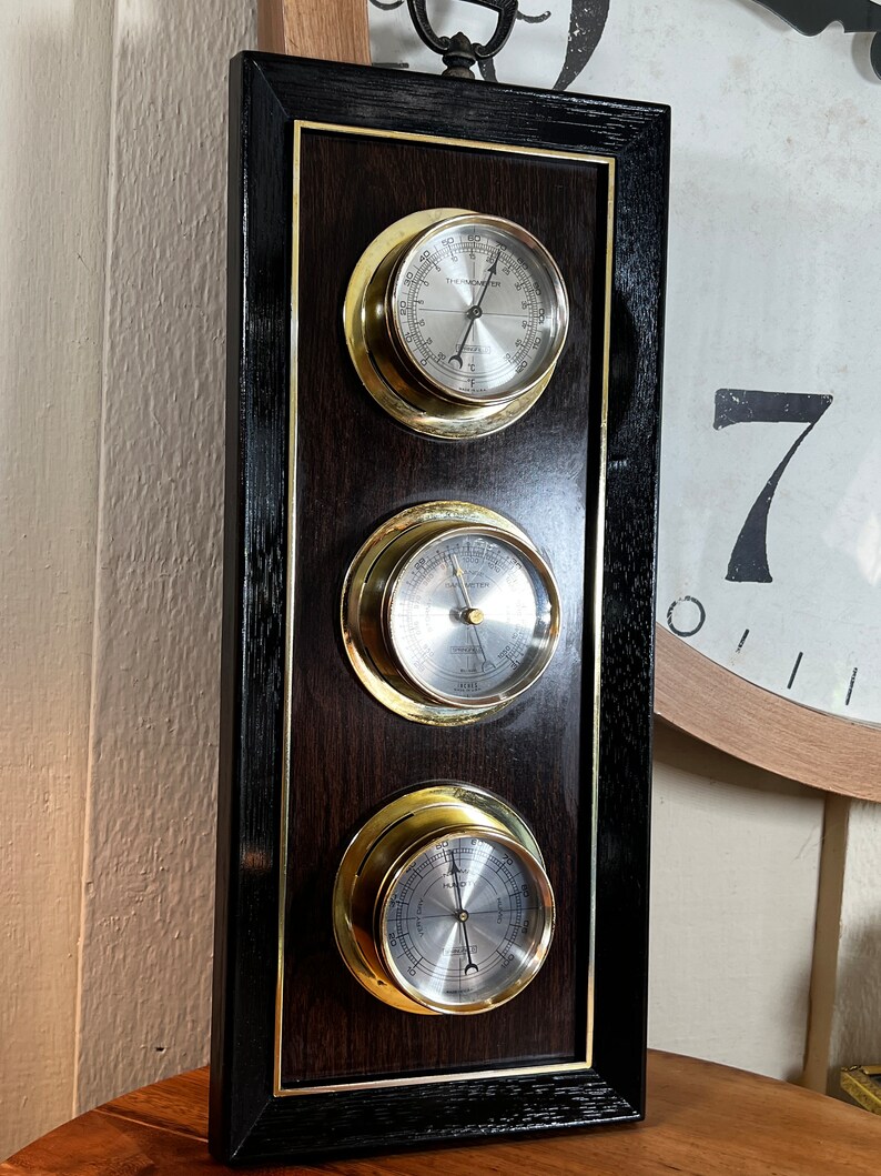 Vintage Wall Hanging Springfield 3 Gauge Weather Station - Etsy