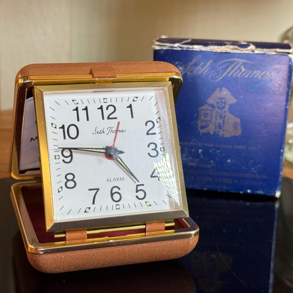 Vintage Travel Clock - Etsy