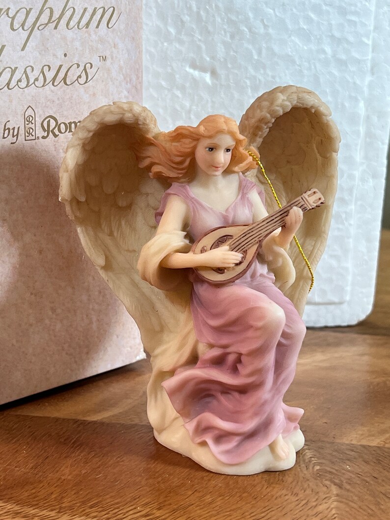 Vintage Seraphim Angel 4.5 Inch Lydia Playing Mandolin - Etsy