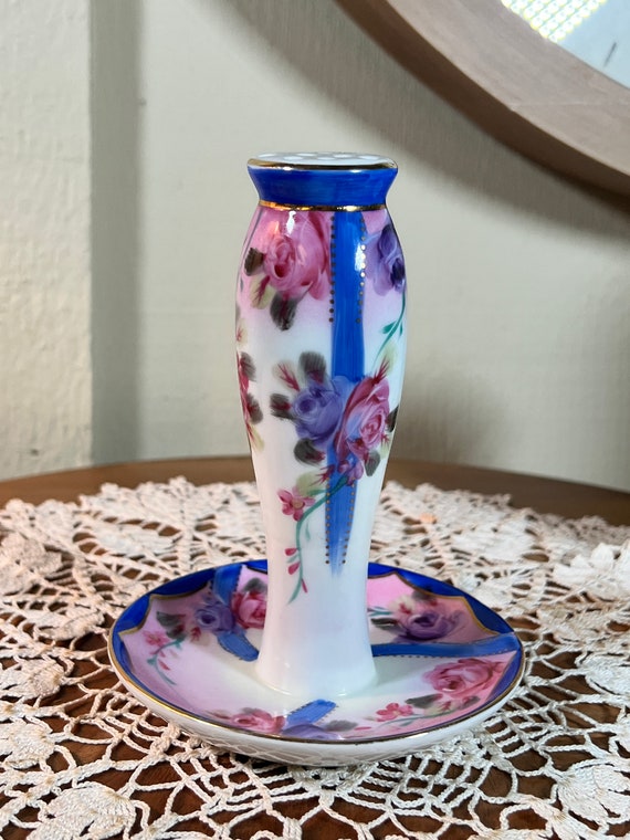 Rare Antique Nippon Hand Painted Porcelain Hat Pin Ho… - Gem