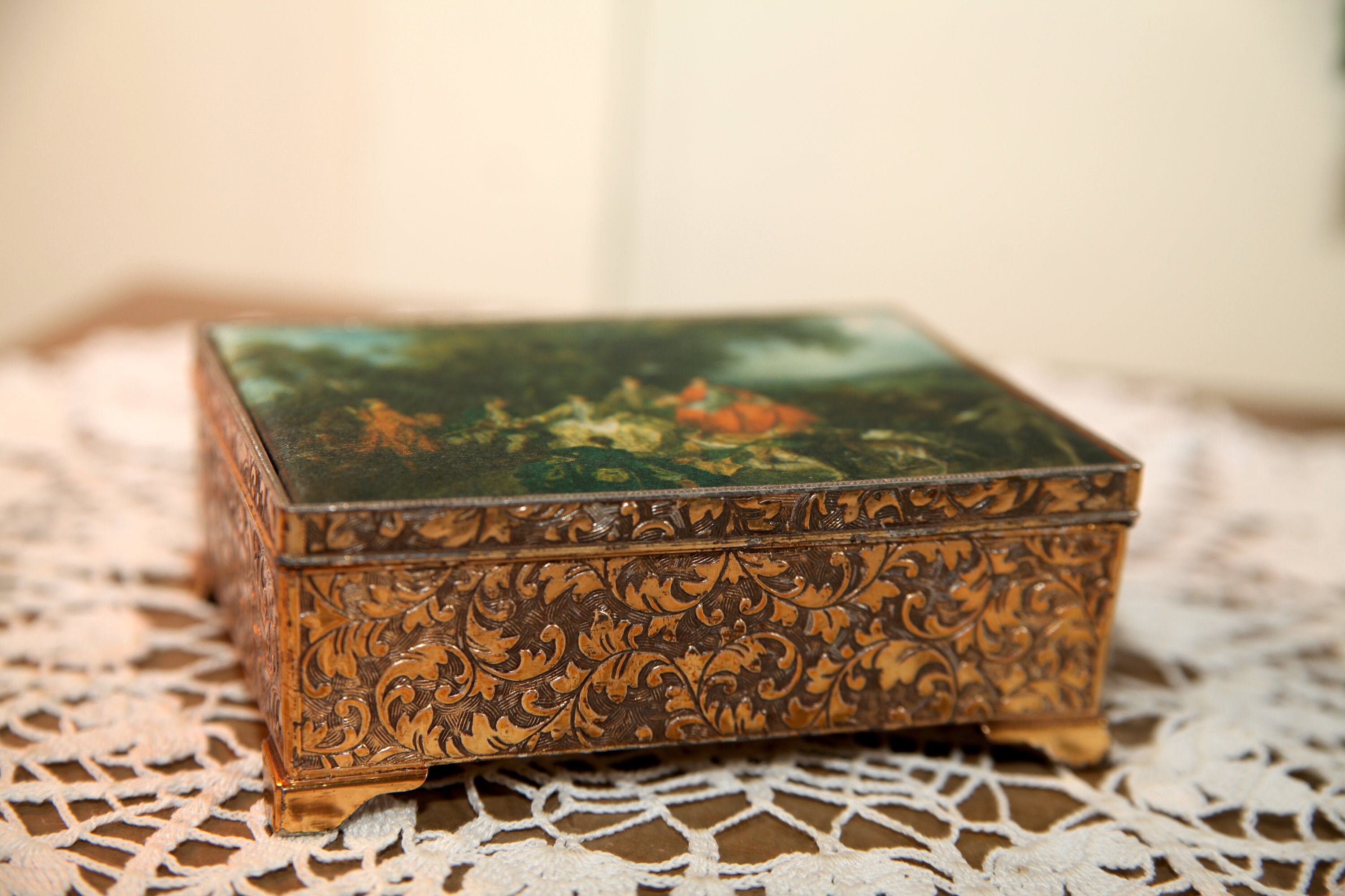 Vintage Schmid Brothers Victorian Soft Top Music Box | Etsy