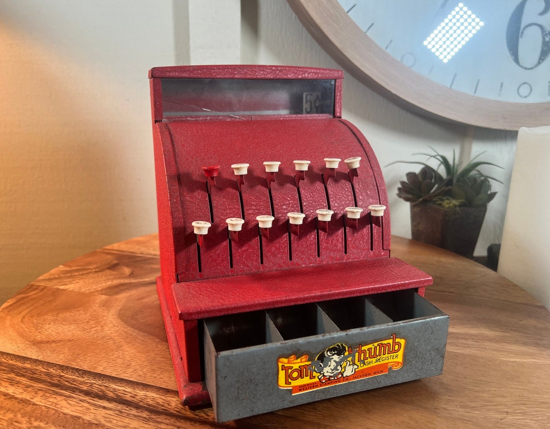 Vintage, Tom Thumb, Old Fashioned, Cash Register, Western Stamping Co ...