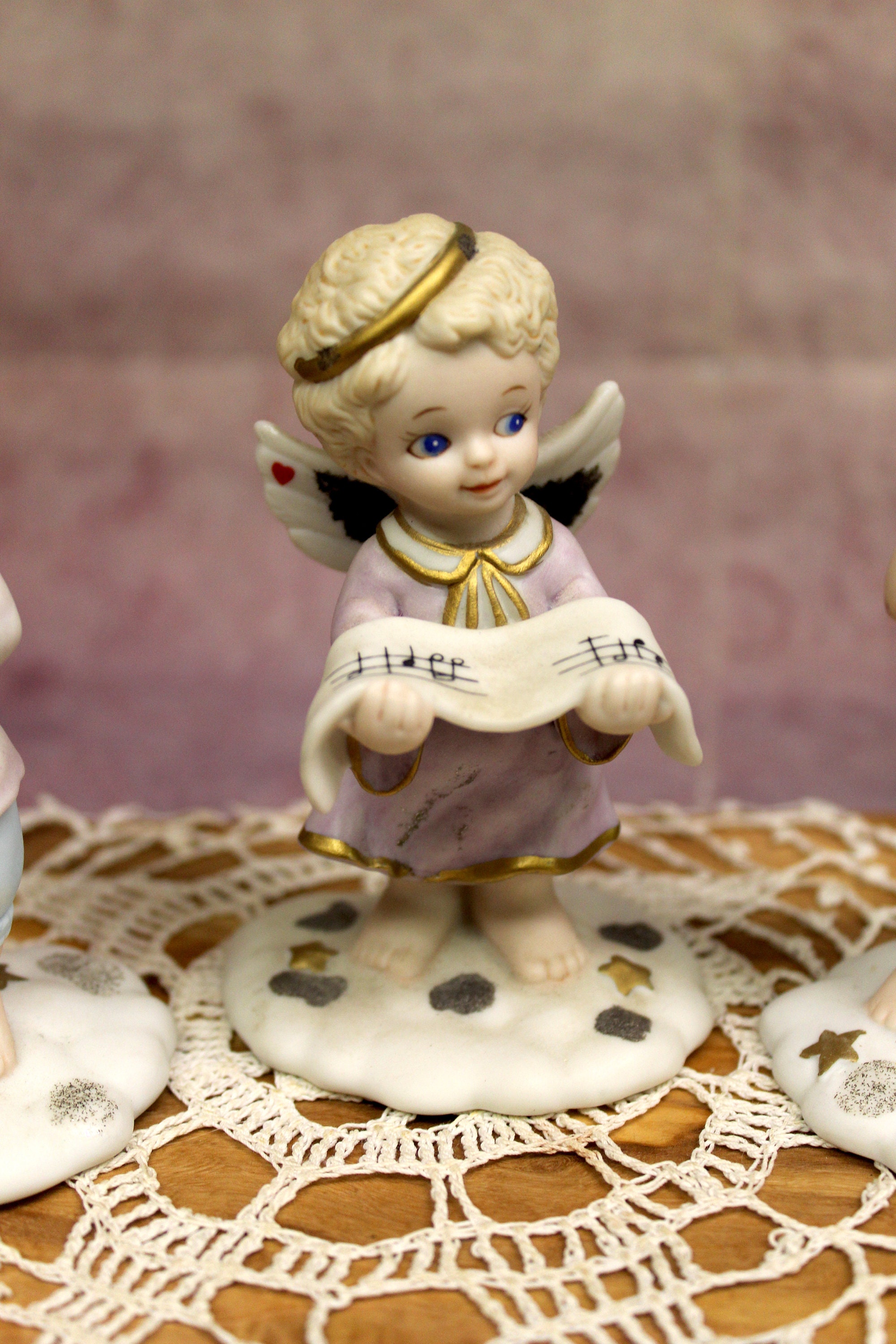 Vintage Angel Collection 3 Piece Angel Set by Katharine Stevenson 4 ...