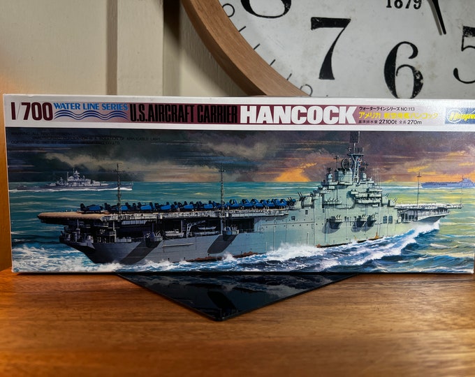 Vintage Model HANDCOCK, Hasegawa, Model U.S. Aircraft Carrier, Opened ...