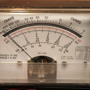 Vintage OHMS Meter Bell & Howel Schools, Tester-meter, With Leather ...
