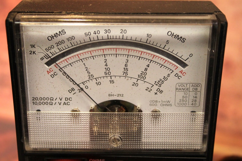 Vintage OHMS Meter Bell & Howel Schools, Tester-meter, With Leather ...