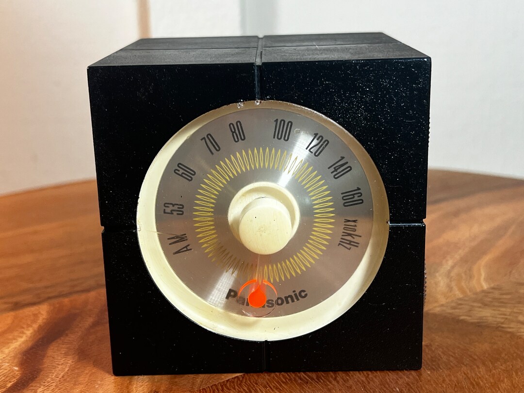 Vintage, Panasonic, Cube, AM/FM Radio, Portable, 4 Inch, 1970's, Issues ...