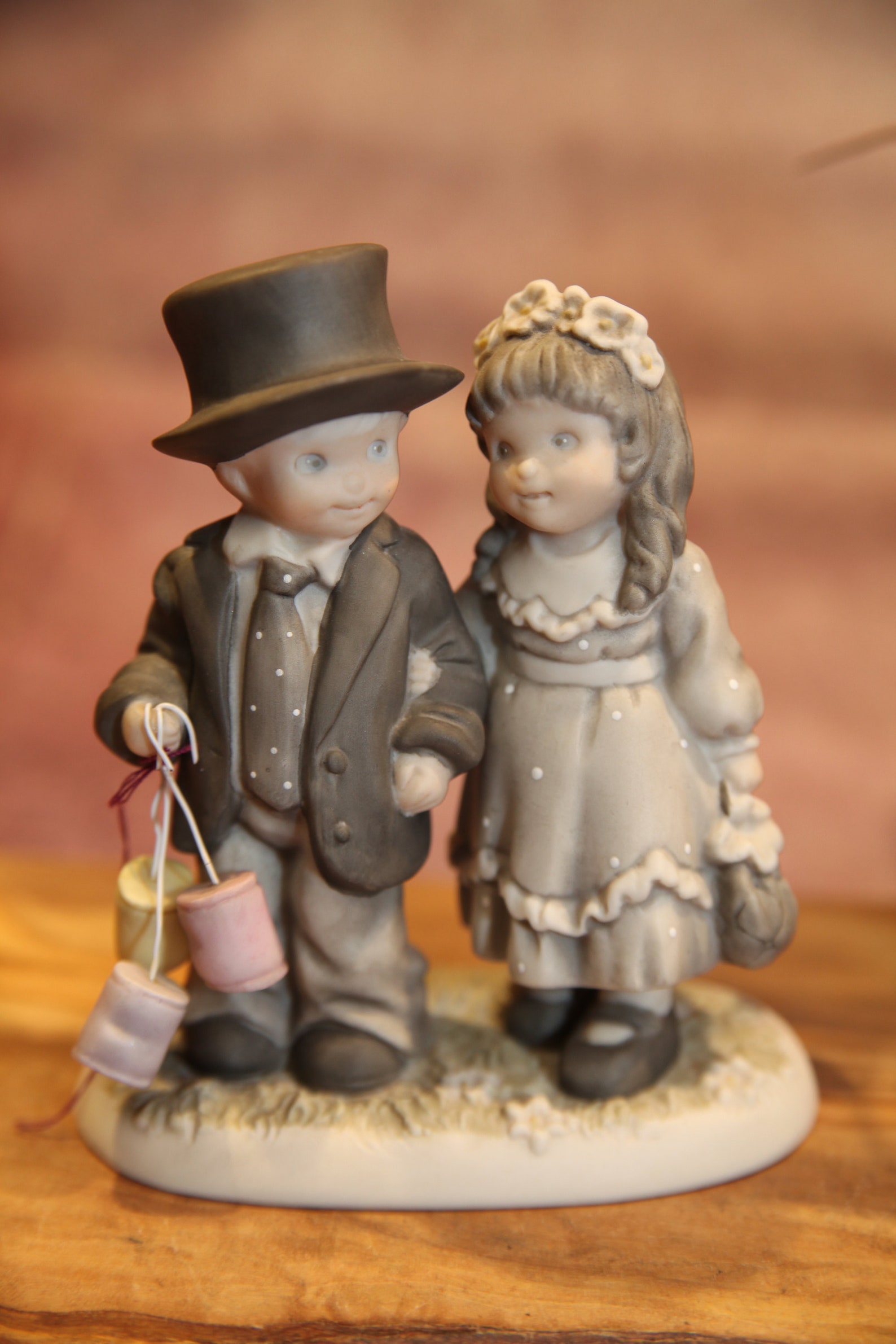 1996 B. Bahner Studio Ceramic Statue Figure Kids ALWAYS AND FOREVER ...