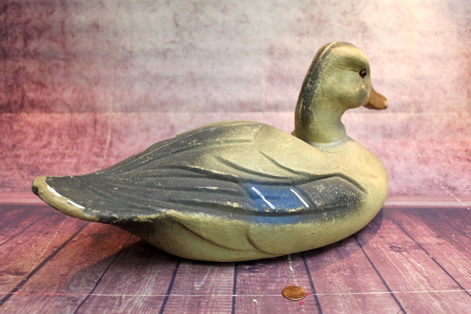 Antique Paper Pressed Mallard Duck Decoy Large 16 - Etsy