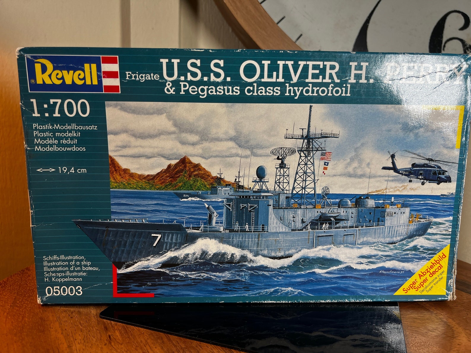 Vintage Model Ship, U.S.S. Oilver, H. Perry & Pegasus Class Hydrofoil ...