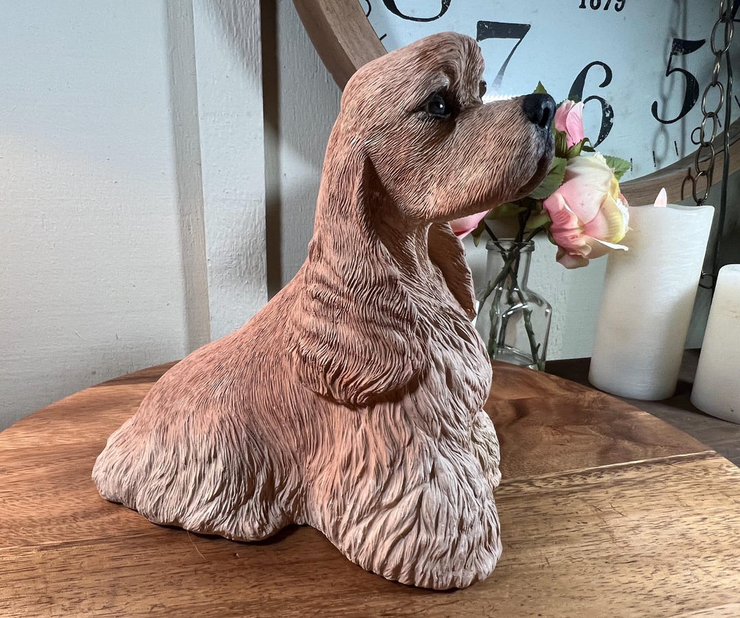 Sandicast, Tan, Cocker Spaniel, Statue, Figurine, 9”, Sandra Brue ...