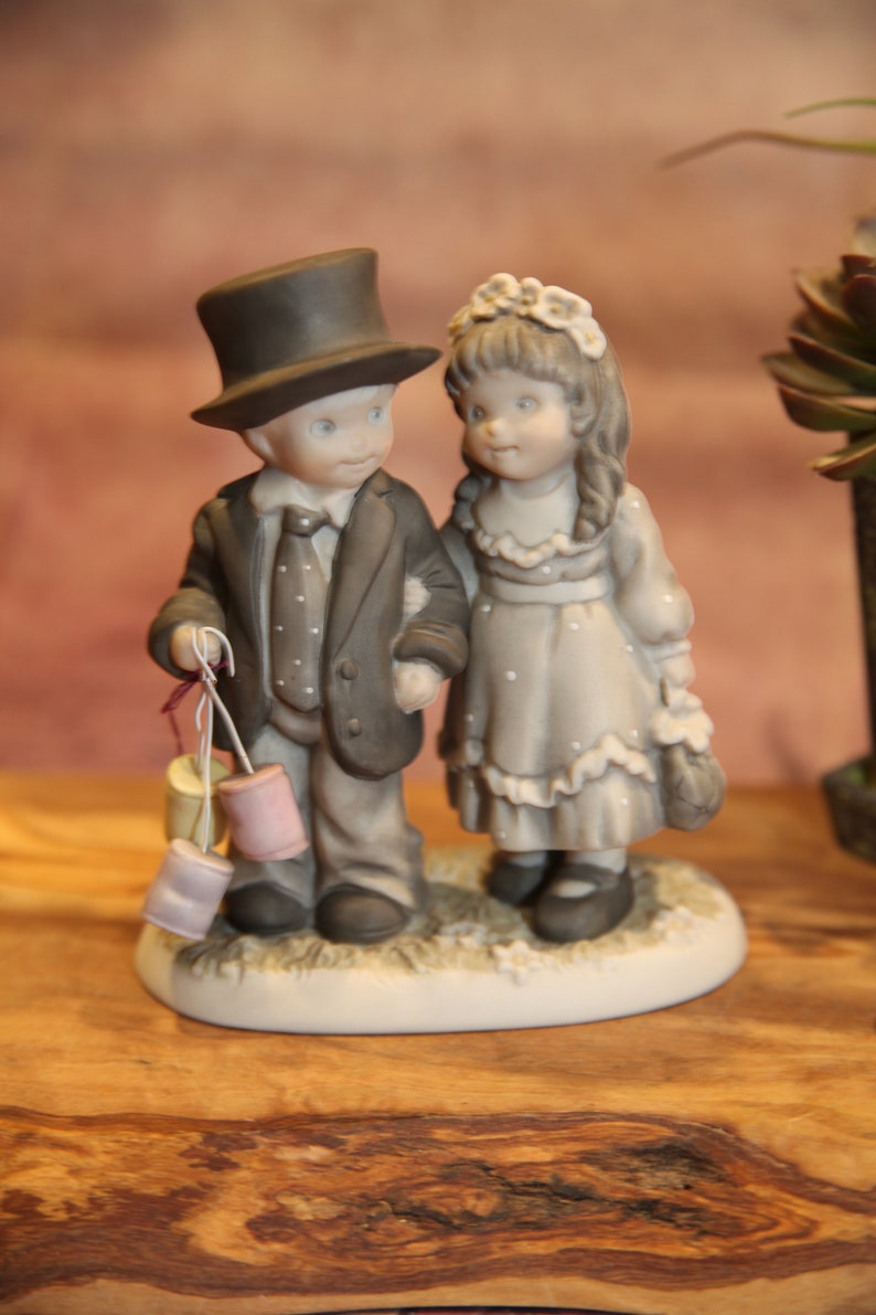 1996 B. Bahner Studio Ceramic Statue Figure Kids ALWAYS AND FOREVER ...