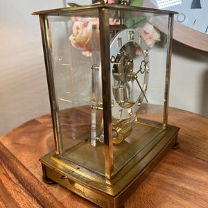 Vintage, KUNDO, Electromagnetic, Pendulum, Carriage, MANTLE CLOCK, Perpetual Motion Style, 9 ...
