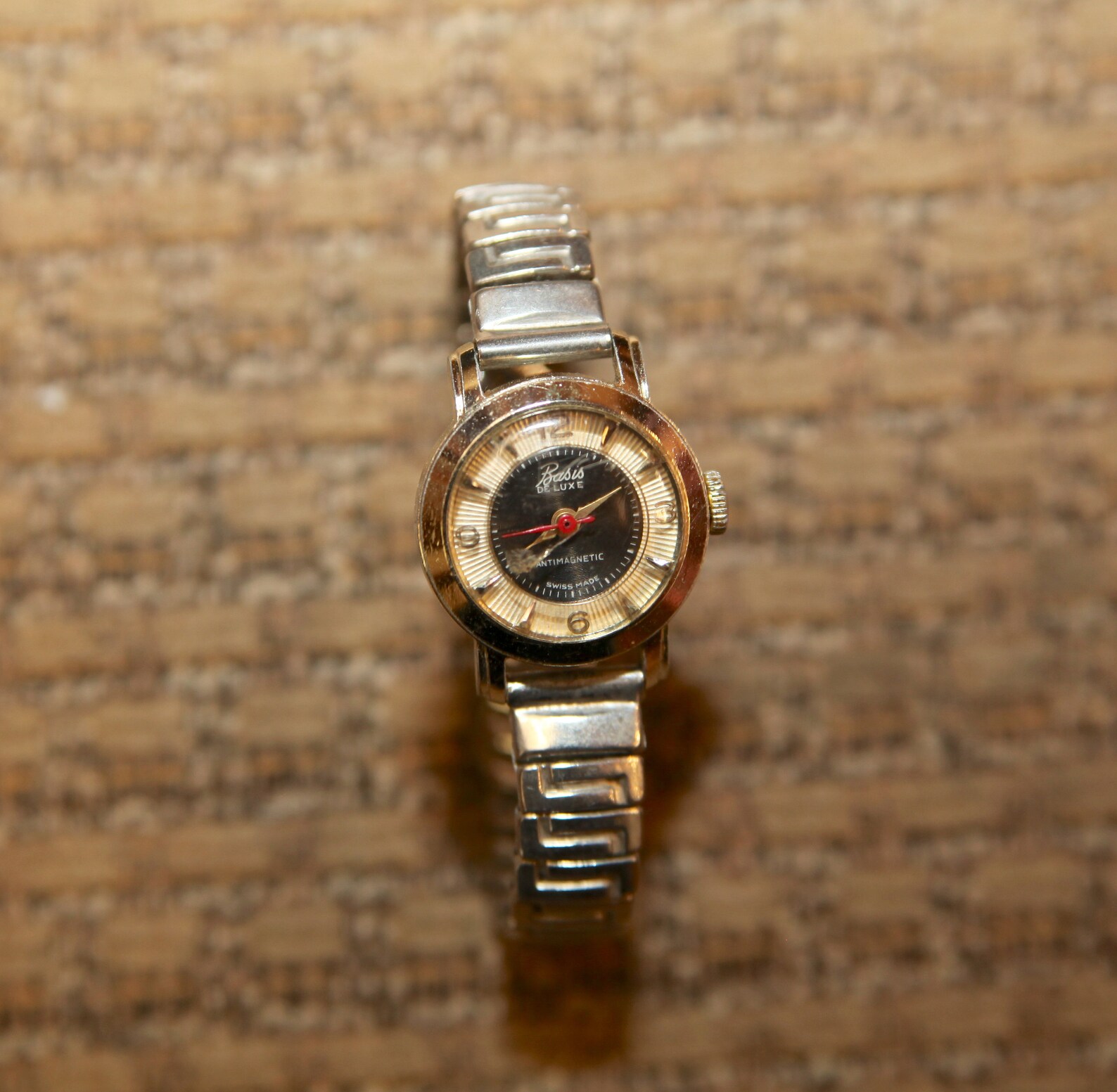 Vintage Basis Deluxe Anti Magnet Stretch Band Wrist Watch - Etsy