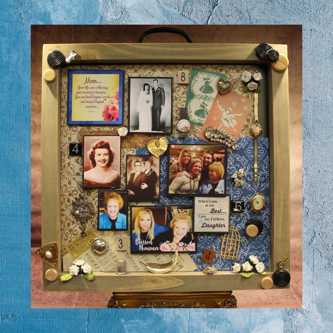 Memory Box, Loved One, Father, Mother, Parent, Vintage Box, Tribute ...