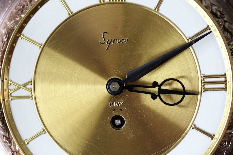 Diamond Shape Ornate Vintage Wall Clock Key Wound 8 Day | Etsy