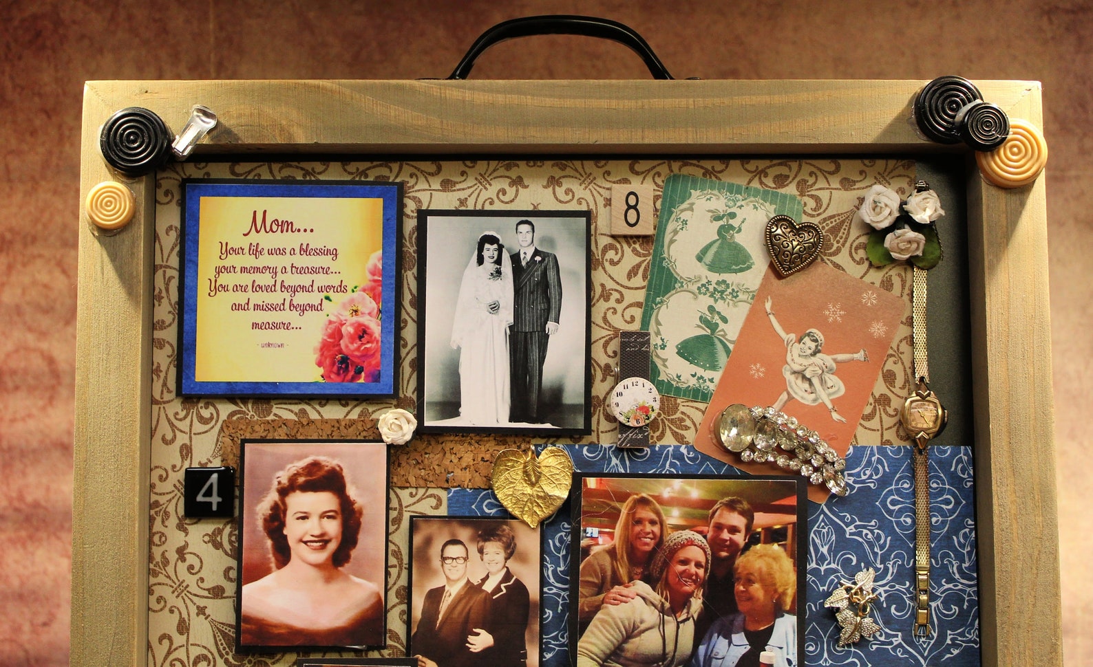 Memory Box, Loved One, Father, Mother, Parent, Vintage Box, Tribute ...