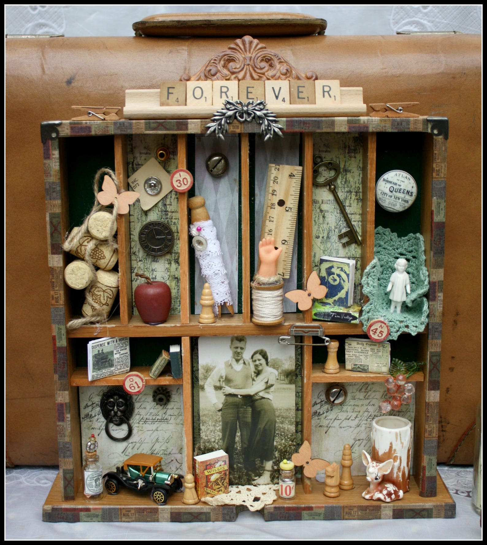 Configuration Box Forever Wood Shadow Box Curio Box Vintage | Etsy