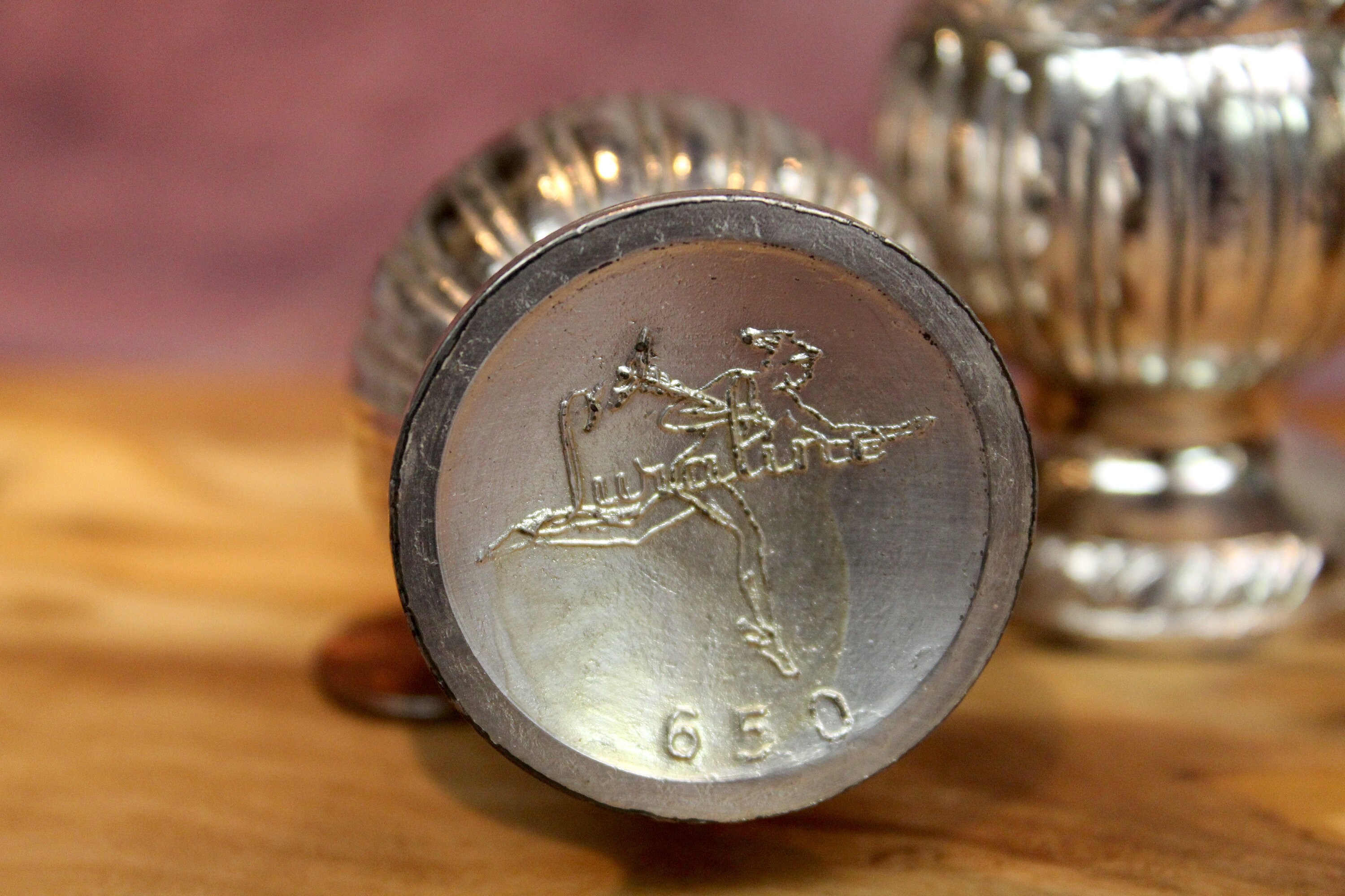 Vintage 2 Pair Set of Silver Plate Salt & Pepper Shakers, Luraline 4.5 ...