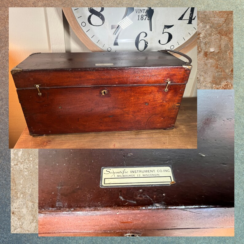 Antique Surveyors Transit Level in Wood Box Heller & - Etsy