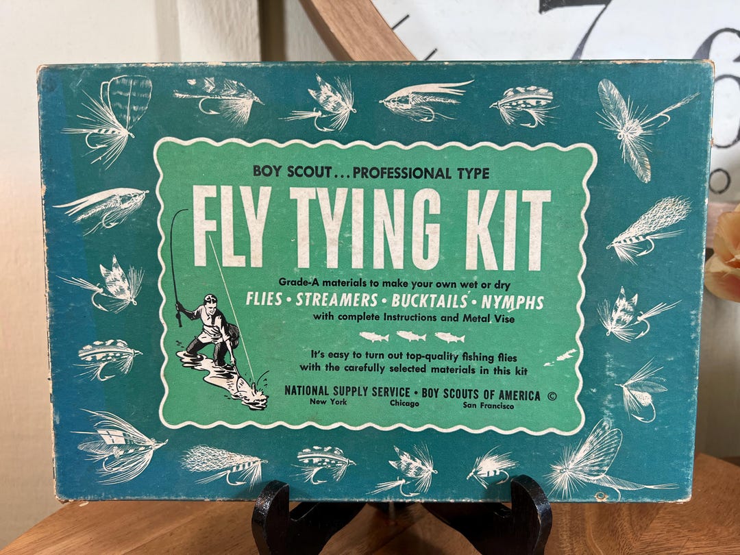 Vintage, Boy Scout, Professional Type, Fly Tying Kit, Box Set, 1950's ...