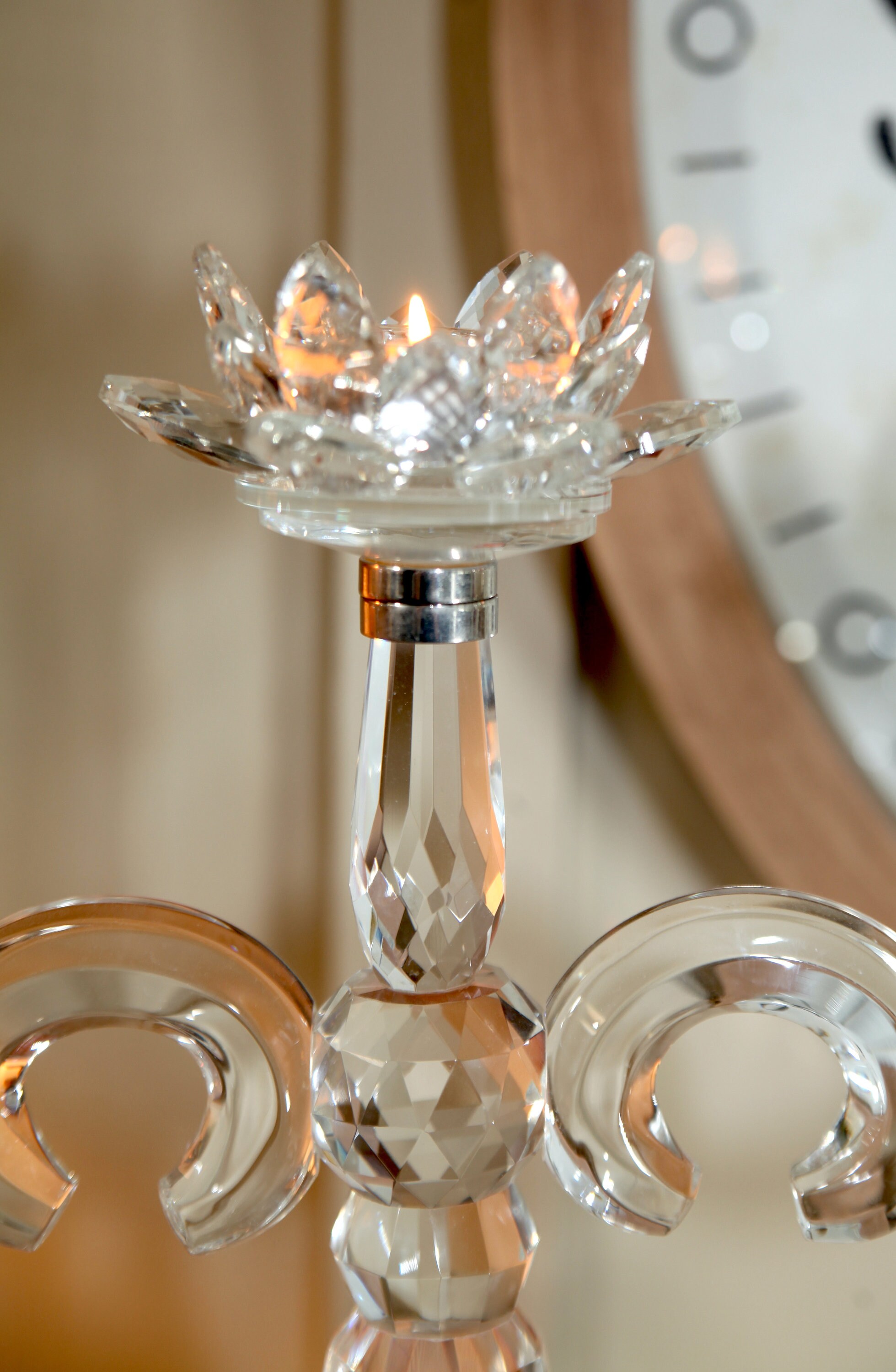 Sorelle Heavy Lead Crystal Glass Prism Large 3 Arm - Etsy UK