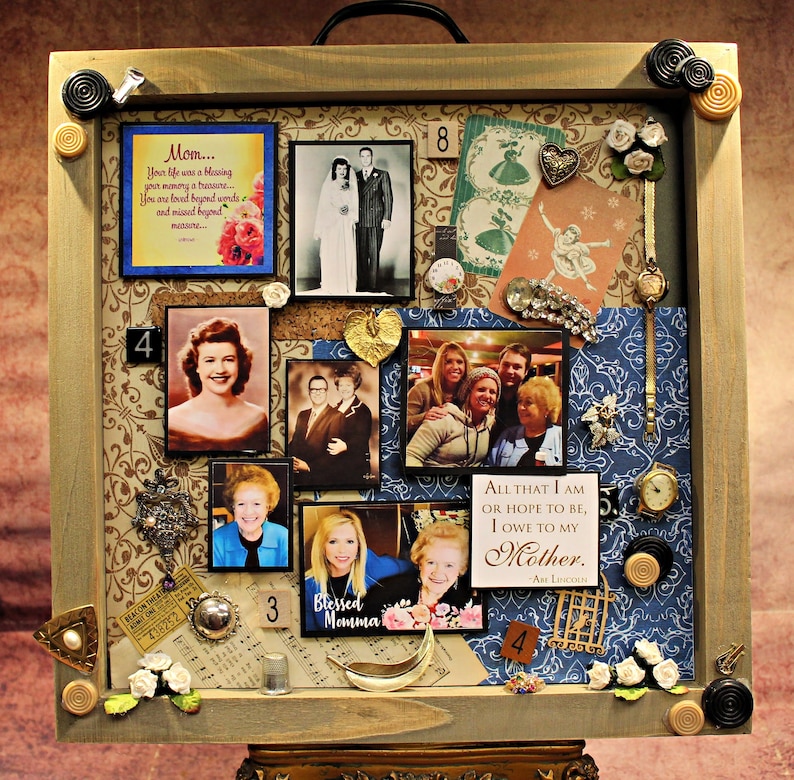 Memory Box, Loved One, Father, Mother, Parent, Vintage Box, Tribute ...
