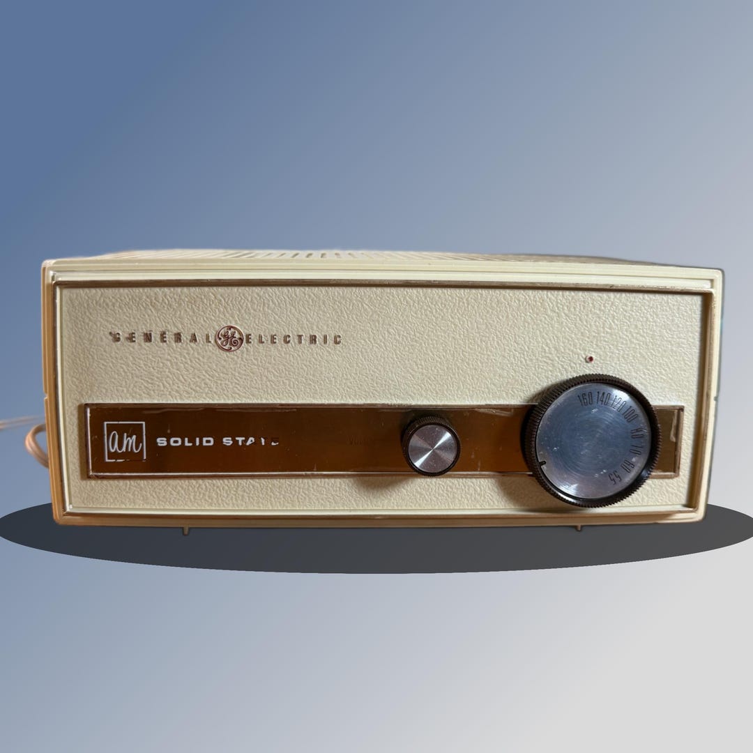 Vintage, GE, AM, Solid State, Radio, Tube, Plastic Case Radio, WORKS, 9 ...