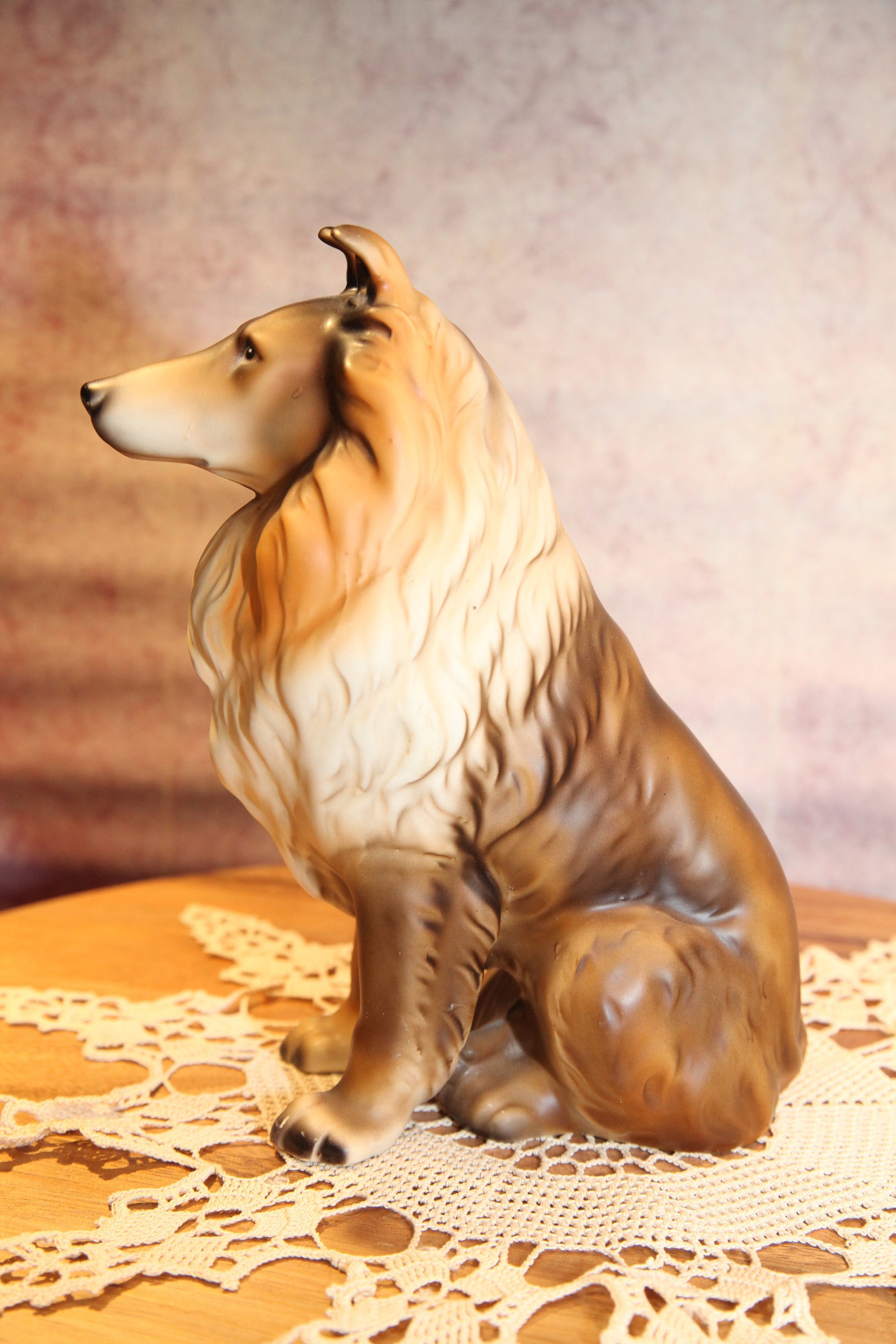 Vintage NORCREST Porcelain Bisque Collie Border Collie - Etsy