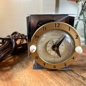 Telechron, Clock Radio, Replacment Clock, NO. C51, Musalarm, Works, 4 ...