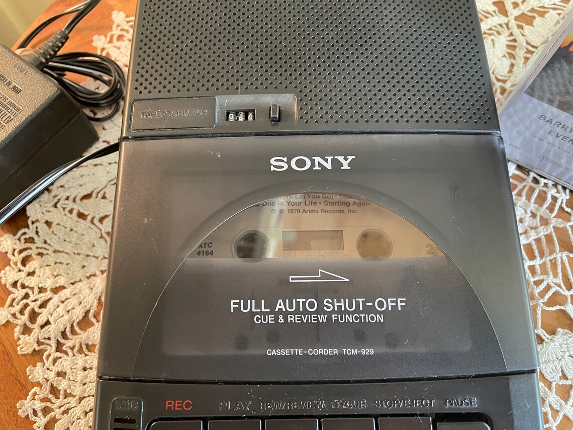 Vintage Sony 1980's Cassette Tape Recorder Player | Etsy