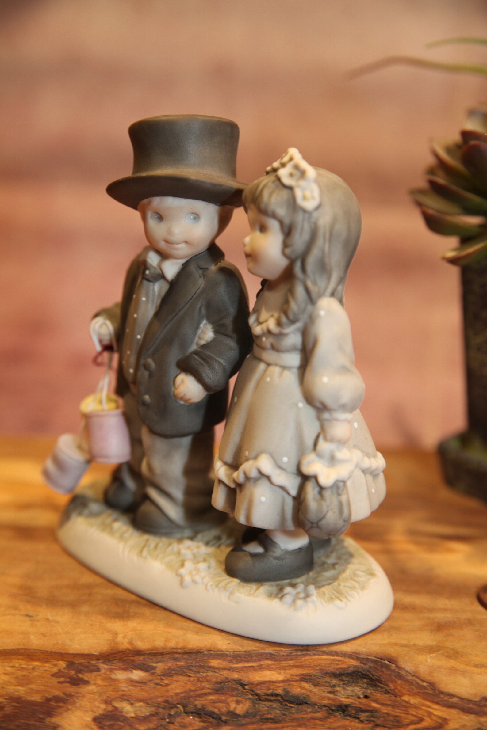 1996 B. Bahner Studio Ceramic Statue Figure Kids ALWAYS AND FOREVER ...