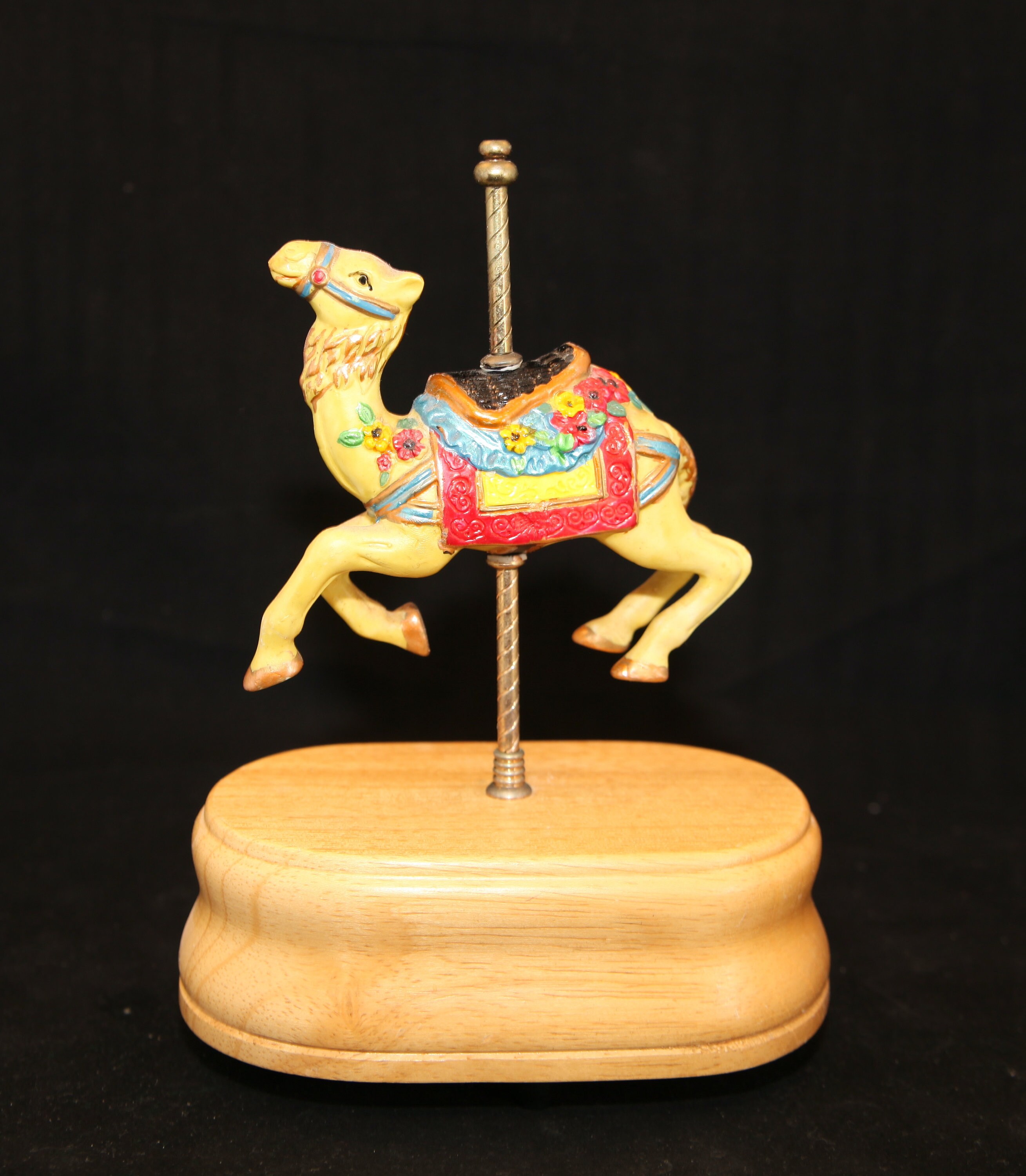 Vintage Porcelain Musical Carousel Camel Carousel Horse Wood - Etsy