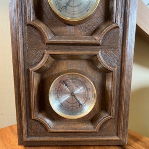 Vintage, Wall Hanging, Springfield, 3 Gauge, Weather Station, Barometer ...