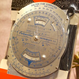 Felsenthal MICRO Dalton Mark 1 Dial-a-con E6-B Fight Computer,+ Inst ...