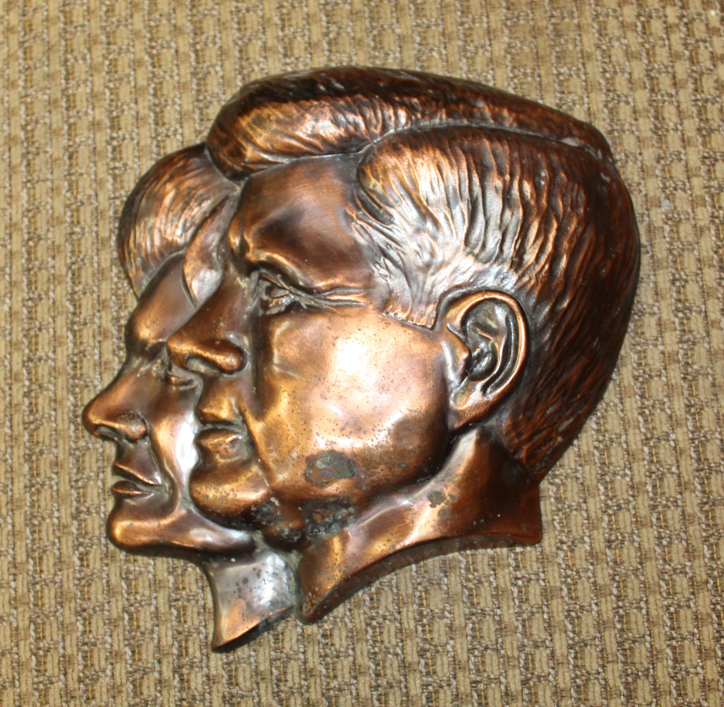 JFK Bronze Jackie & John Kennedy Heads President John - Etsy Canada