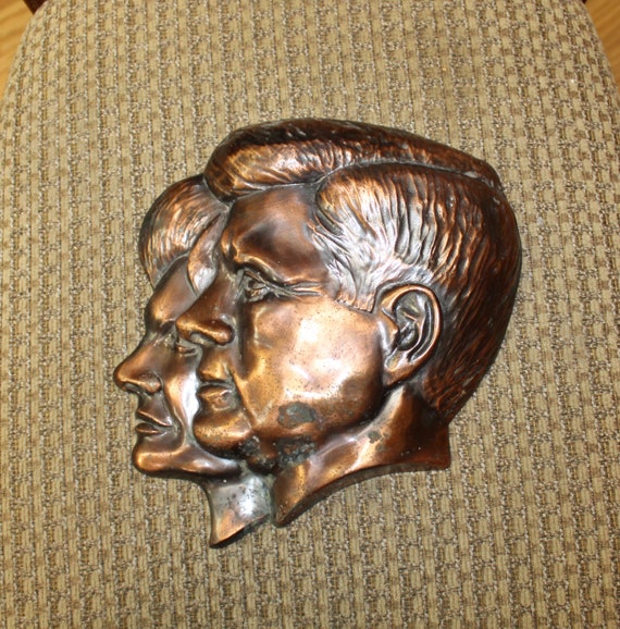 JFK Bronze Jackie & John Kennedy Heads President John | Etsy Canada