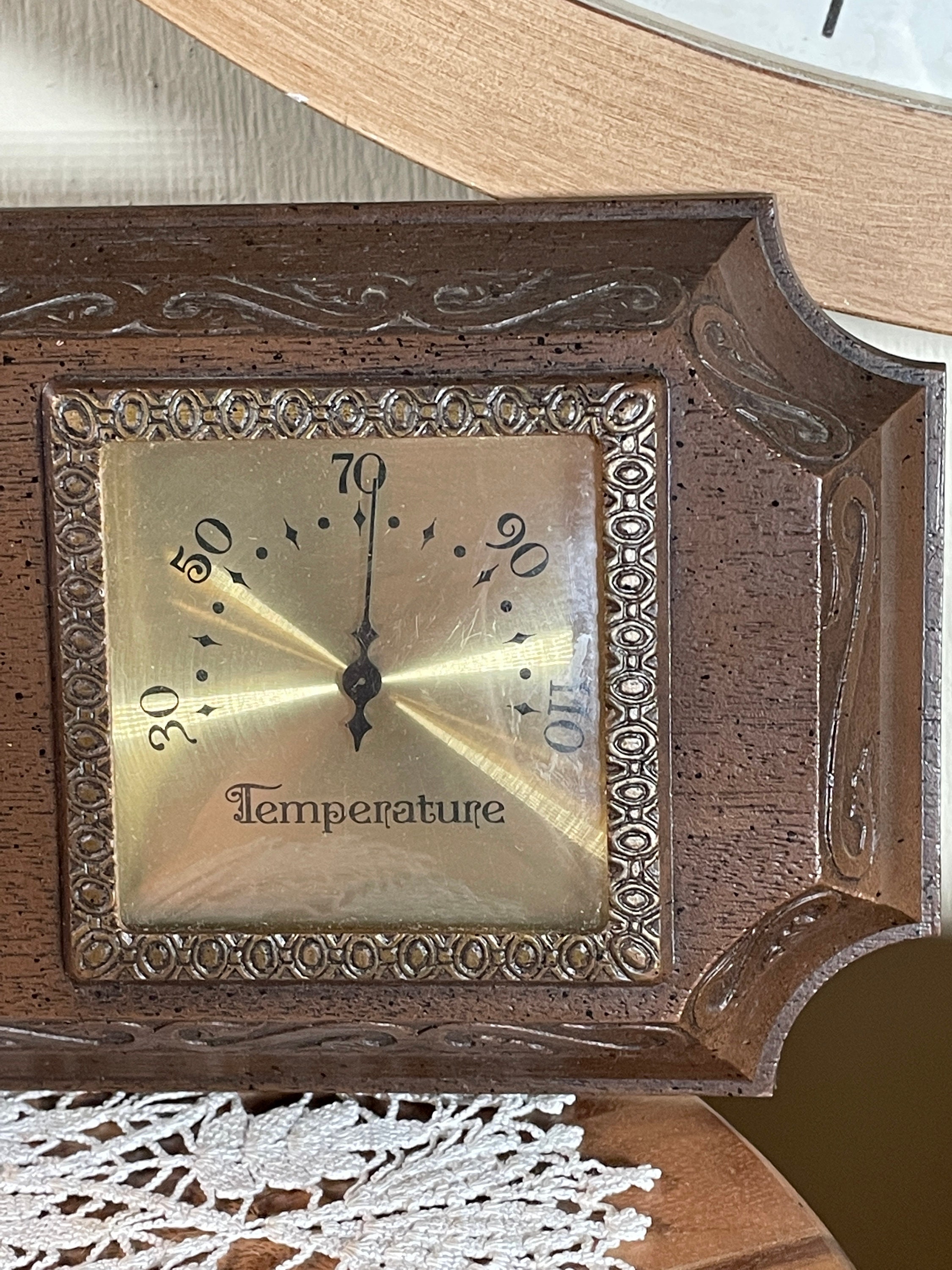 Vintage Faux Wood Taylor Weather Station Molded Plastic - Etsy