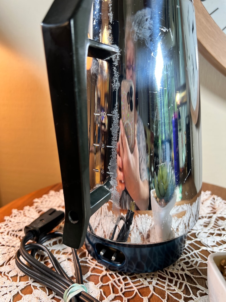 Vintage Mirro - Matic Electric Percolator Coffee Pot, 10 Cup, Steel ...