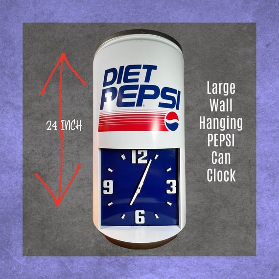 Vintage Giant PEPSI CAN Wall Hanging Clock Display Quartz - Etsy