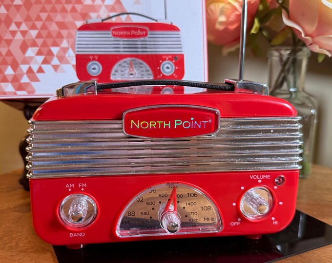 Vintage, North Point, 1950s Style, Transistor Radio, AM/FM ...