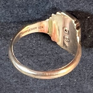 Vintage, 1960, Rothschild Wi. High School, Ladies, 10K Gold, Signet ...