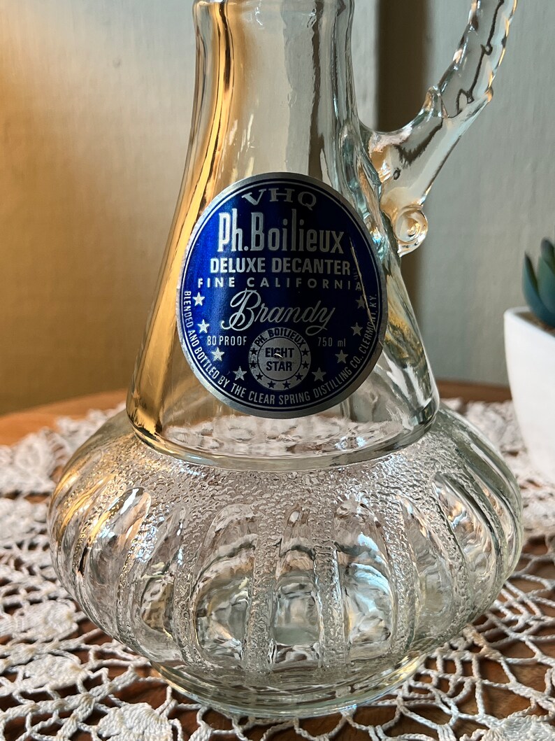 1973 Ph. Boilieux Brandy Clear Liquor Bottle Decanter - Etsy