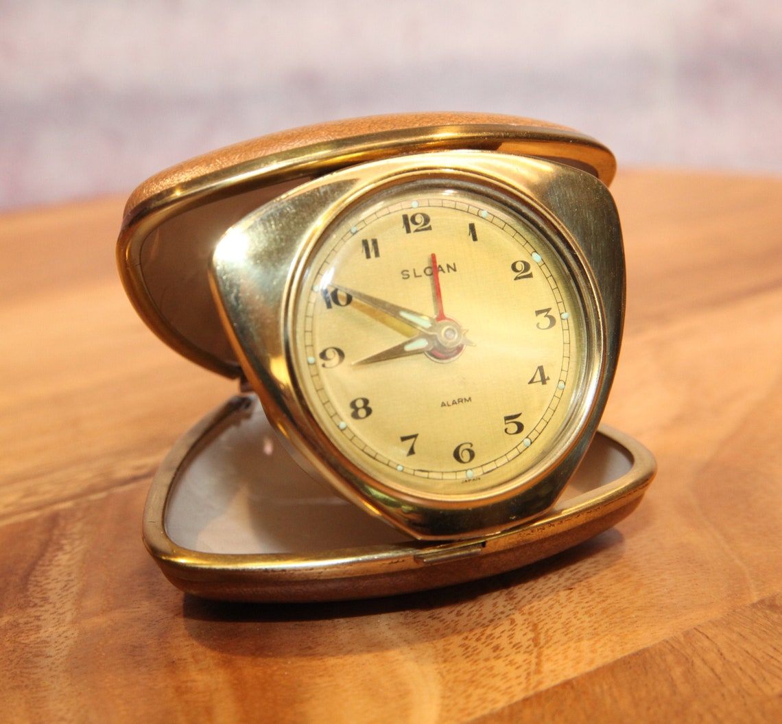 Vintage Sloan Wind Up Traveling Fold Up Alarm Clock - Etsy