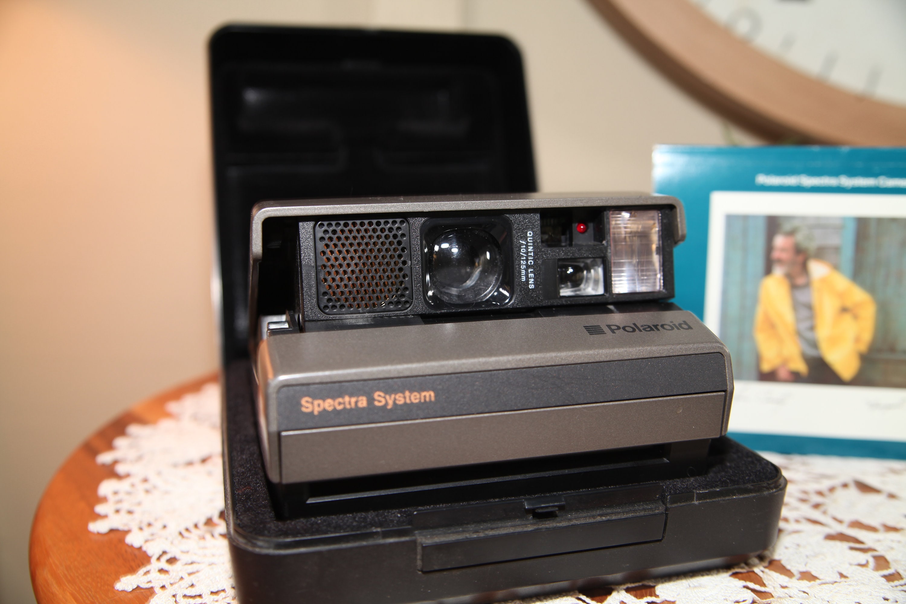 Vintage Polaroid Spectrum Instant Camera With Case & Instruction Book ...