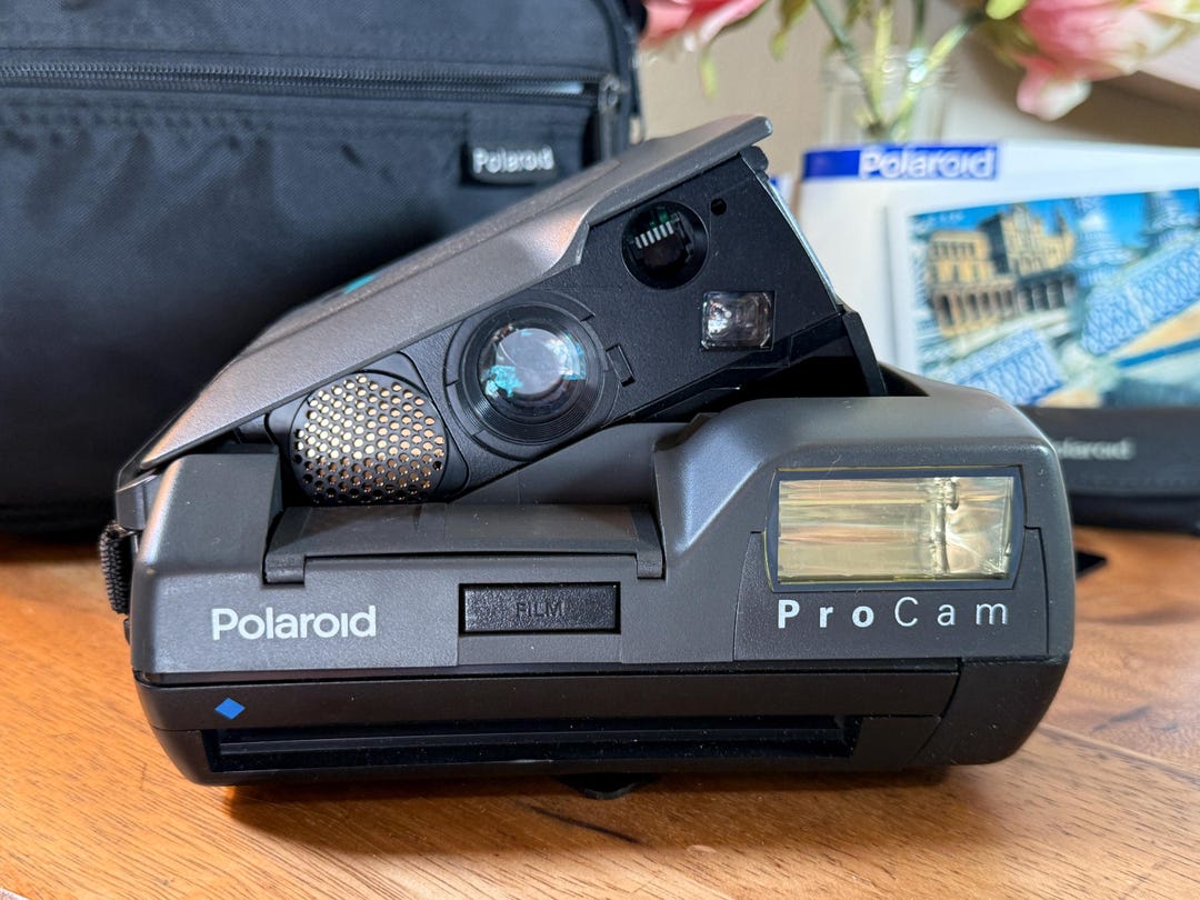 Vintage, Polaroid, Pro Cam, Instant Camera, With Case & Instruction Book, 1990's B45-7-6 - Etsy