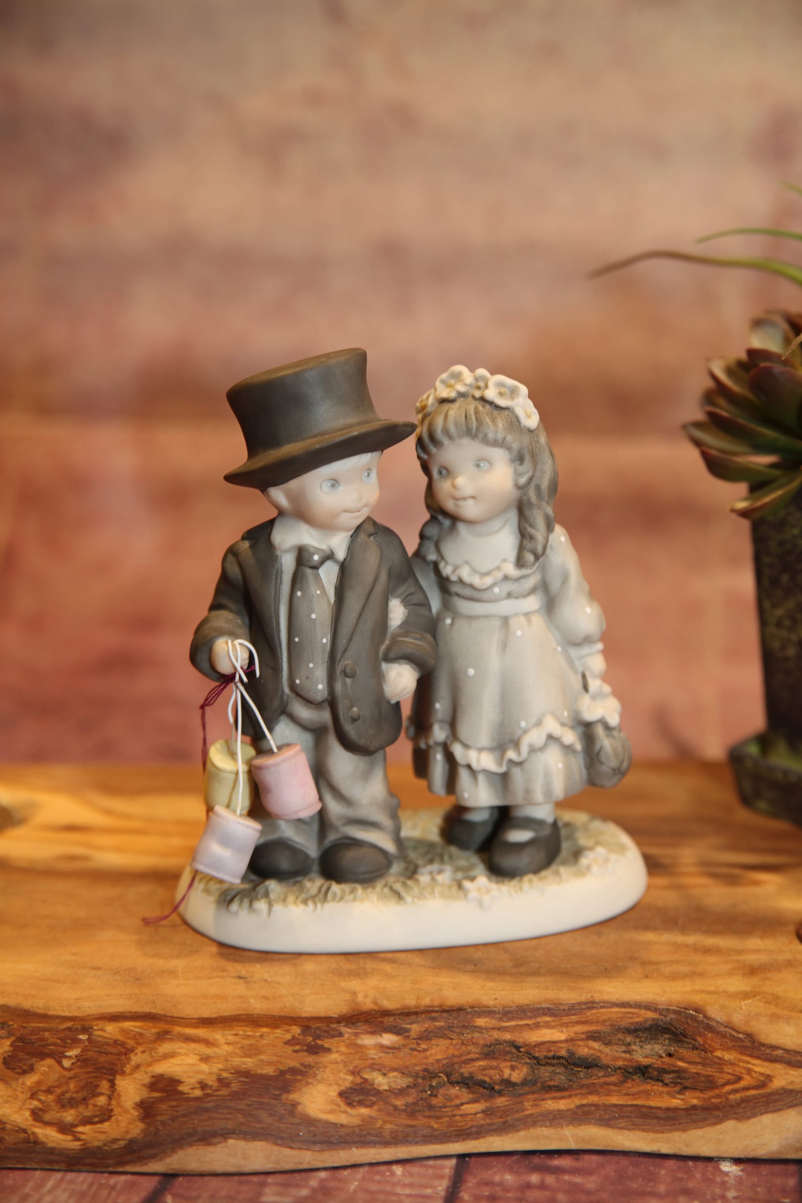 1996 B. Bahner Studio Ceramic Statue Figure Kids ALWAYS AND FOREVER ...