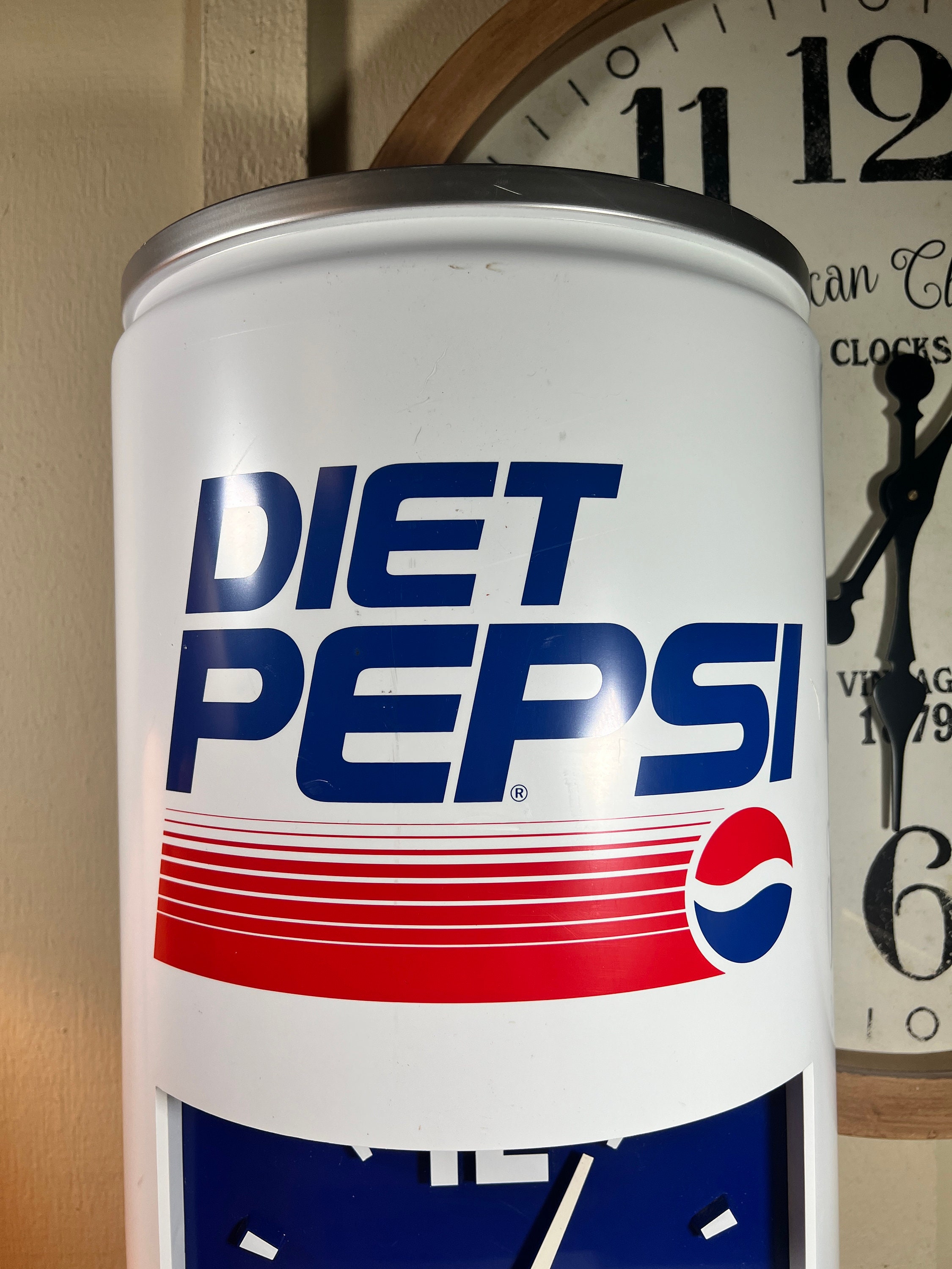 Vintage Giant PEPSI CAN Wall Hanging Clock Display Quartz - Etsy