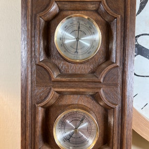 Vintage, Wall Hanging, Springfield, 3 Gauge, Weather Station, Barometer ...